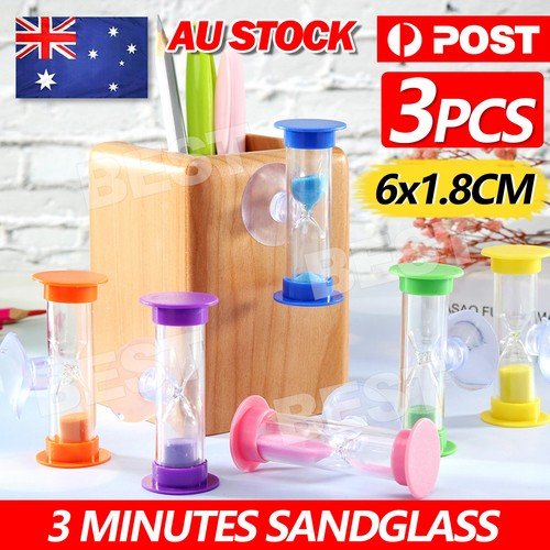 3pcs Mini 30min Sandglass Hourglass Sand Clock Egg Kitchen Timer Supply ...