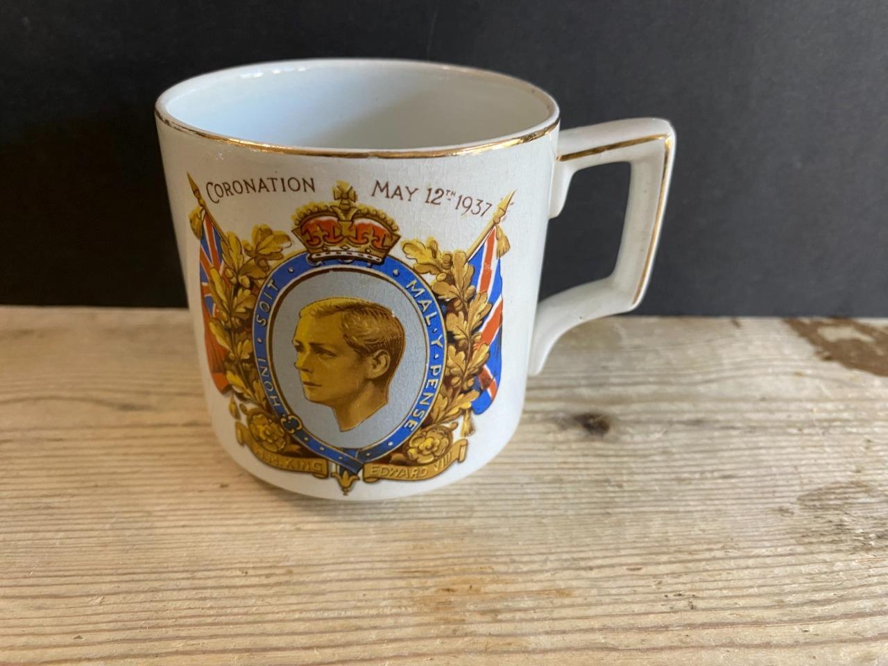 King Edward VIII Coronation 1937 Mug CUp GUC Made England | eBay