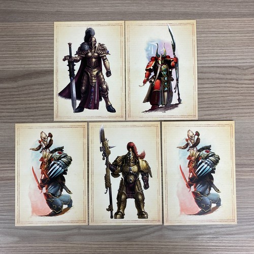 X 5 WARHAMMER 40,000 ART PRINT POSTCARD GAMES WORKSHOP 40K HORUS HERESY ...