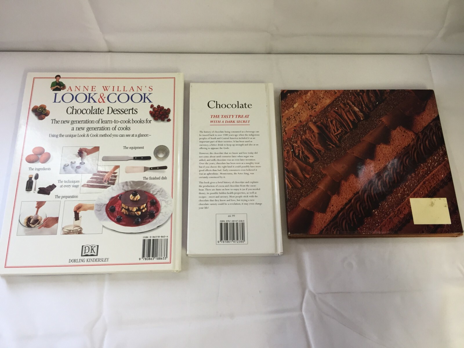 3x Chocolate Recipe Books Look & Cook Chocolate Desserts The Tasty ...