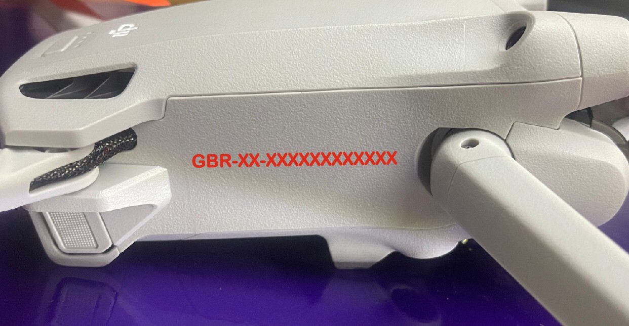 UK drone Operator ID labels CAA regulatory stickers. Fits DJI Mini 2 ,3 ...