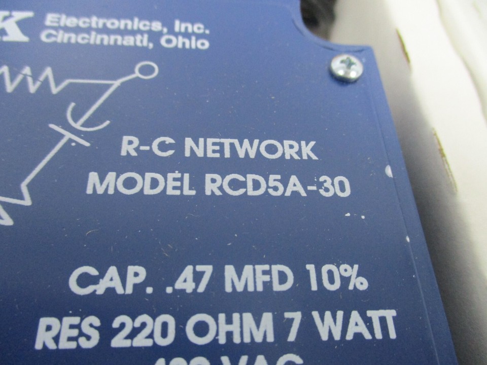 R-K ELECTRONICS RCD5A-30, 3 PHASE TRANSIENT VOLTAGE, FILTER / SNUBBER, T1469 | eBay
