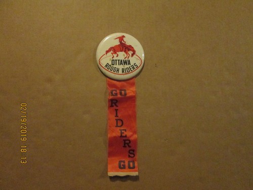 CFL Ottawa Rough Riders Vintage 1970's GO RIDERS GO Logo Football ...