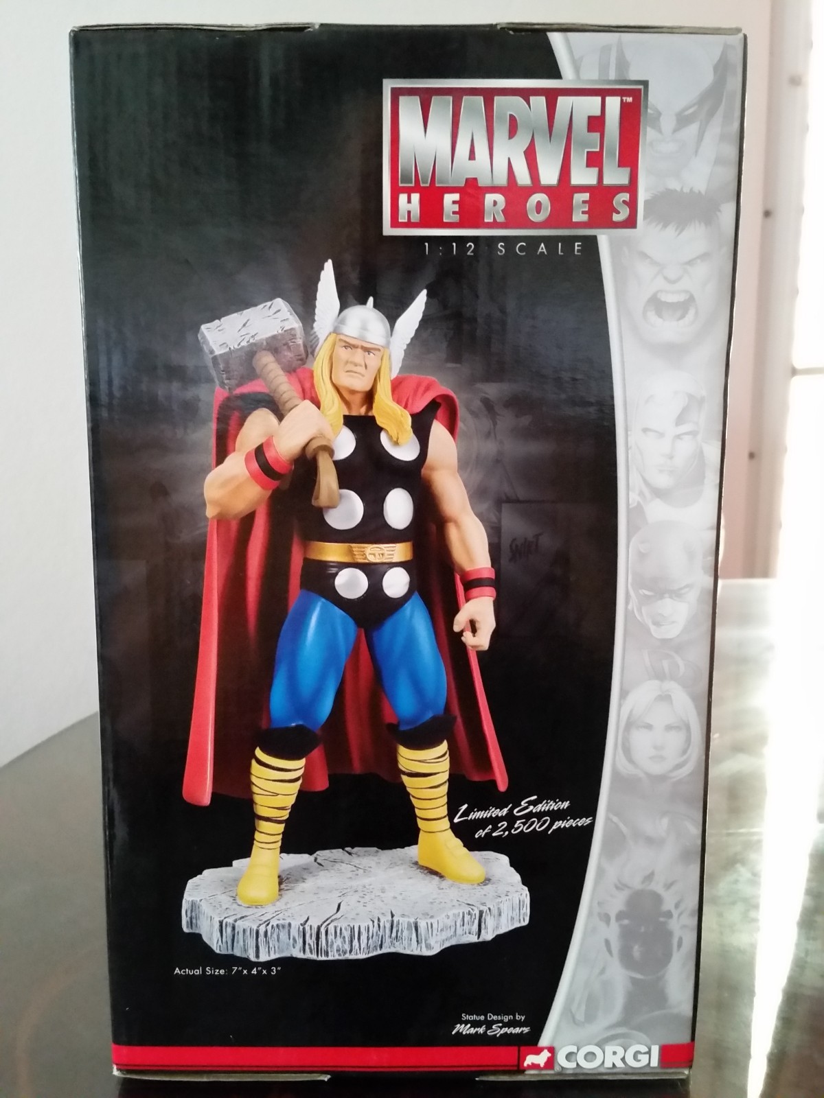 THOR 1:12 Scale (7.5") Metal Statue Corgi Marvel Heroes New in Box | eBay