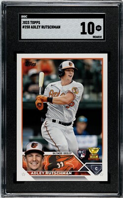 Adley Rutschman 2023 Topps Rookie SGC 10 Gem Mint Card # 250 | eBay