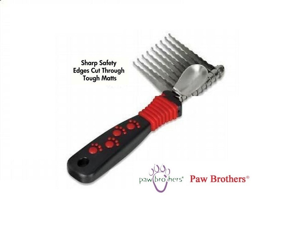 Grooming DOG CAT PET Mat Breaker Matbreaker Dematting Razor COMB RAKE 9 ...
