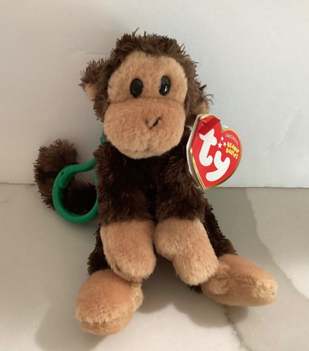 Ty SWINGER the MONKEY BEANIE BABY KEY CLIP - 4” NEW / RARE | eBay