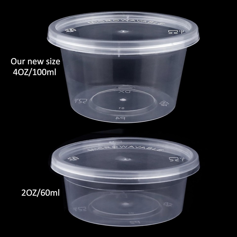 Slime Containers with Lids 40 Pack Small Plastic Containers with Lids ...