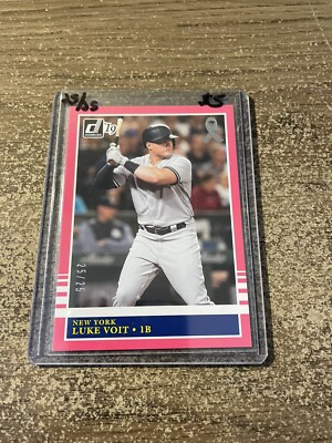 2019 Donruss Pink Parallel #244 Luke Voit New York Yankees #’D /25 | eBay