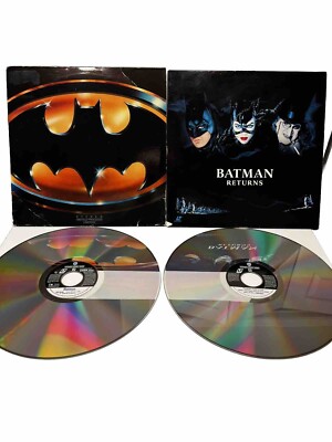 Vintage Batman '89 and Batman Returns rare Laserdisc format- Retro Gift ...