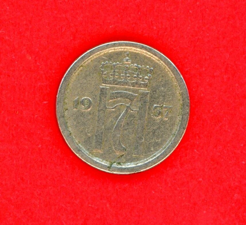NORWAY 10 ORE 1957 KM # 396 VF. | eBay