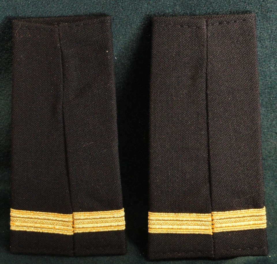 US NAVY OFFICER - SOFT Shoulder Boards - ENSIGN 01 Line | eBay