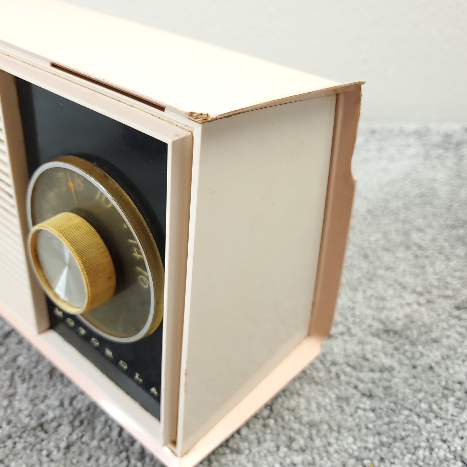 Motorola C24-P Tube Radio Clock AM Pink Vintage MCM Mid Century Modern ...