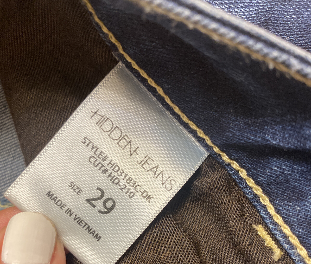 Hidden Jeans Happi Demi Boot Crop Flare High Rise Waist Frayed Hem Dark Size 29 | eBay