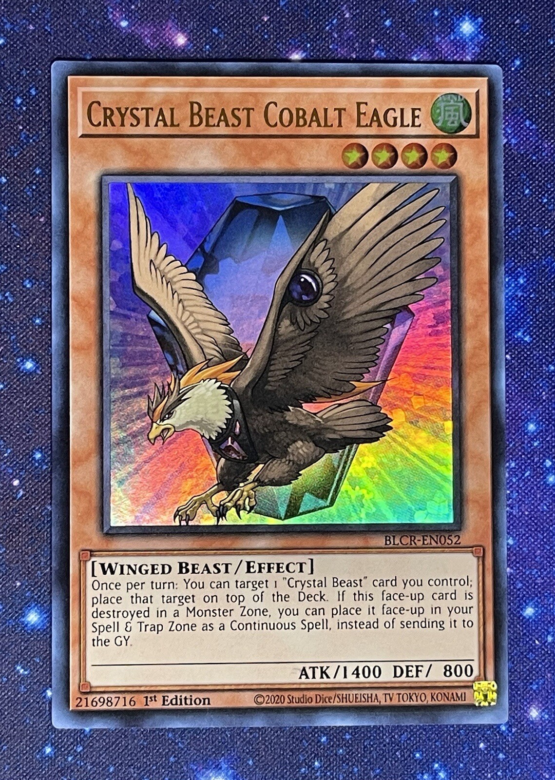 Yu-Gi-Oh! TCG, Crystal Beast Cobalt Eagle, Battles of Legend… BLCR ...