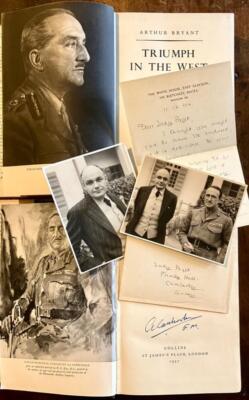 ALAN BROOKE & GENERAL PAGET WW2 Rare Letter Photo's Signature + ARTHUR ...