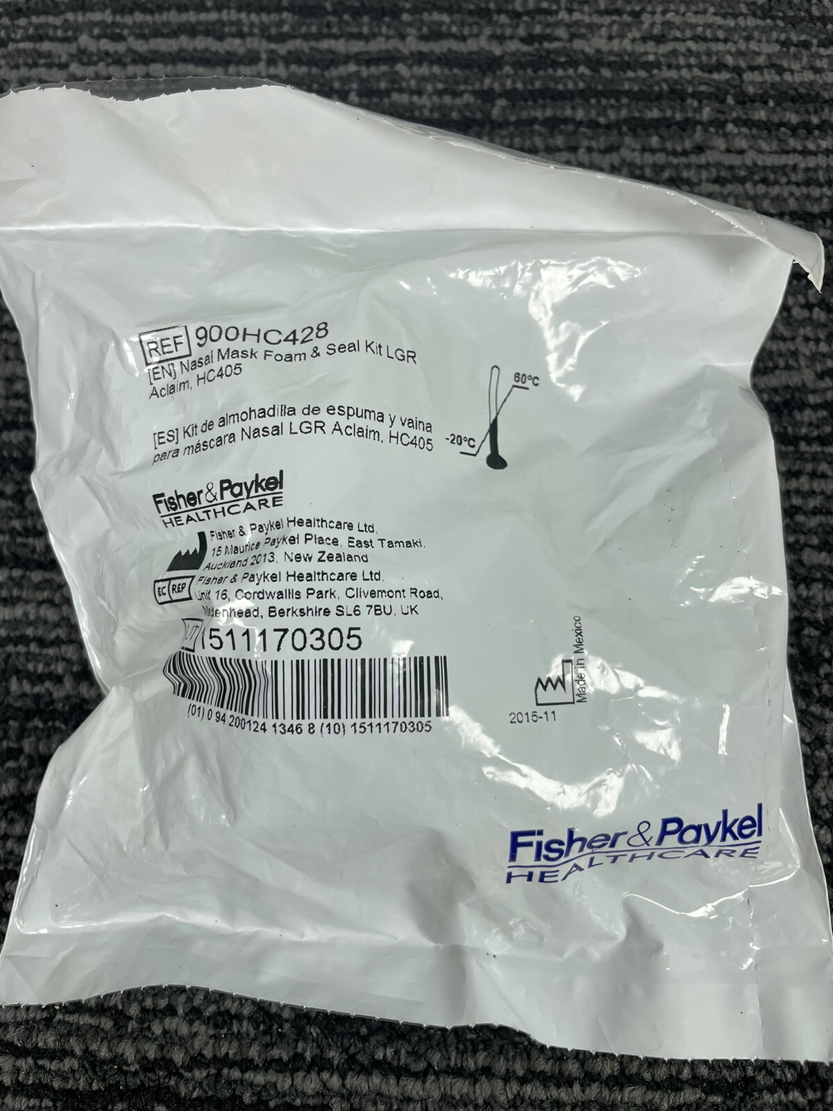 Fisher & Paykel Nasal Mask Cushion Foam Seal Kit Large Aclaim Hc405 ...
