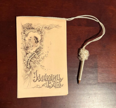 1901 President Inaugural Ball Program McKinley Roosevelt March 4 1901 ...