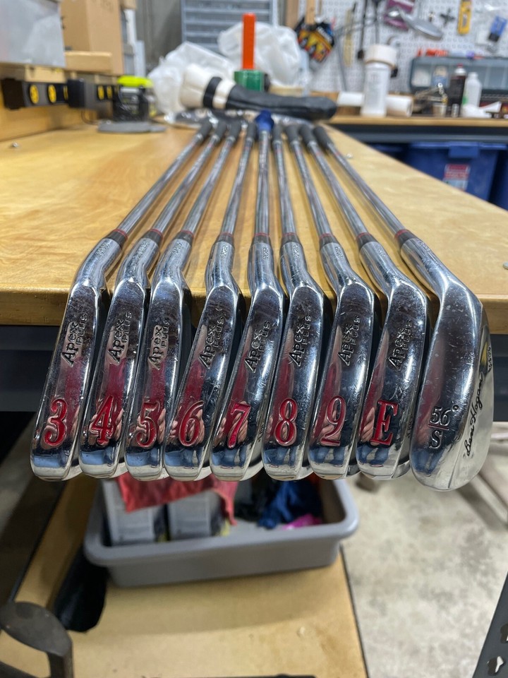 Hogan Apex Plus Iron Set (3-PW + SW) Standard Stiff Flex Steel Shafts ...