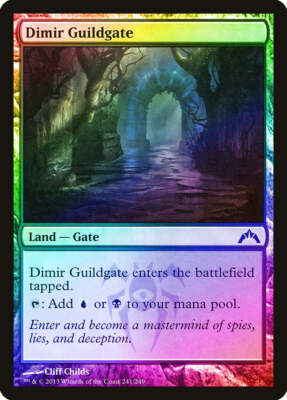 Dimir Guildgate FOIL Gatecrash PLD Land Common MAGIC GATHERING CARD ...