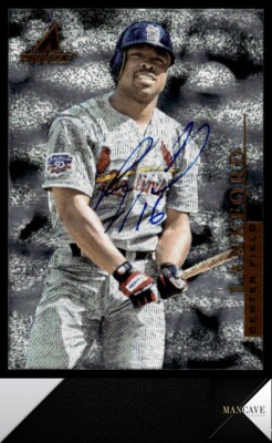 1998 Pinnacle #PP8 Ray Lankford Auto Signed Museum Collection Cardinals ...