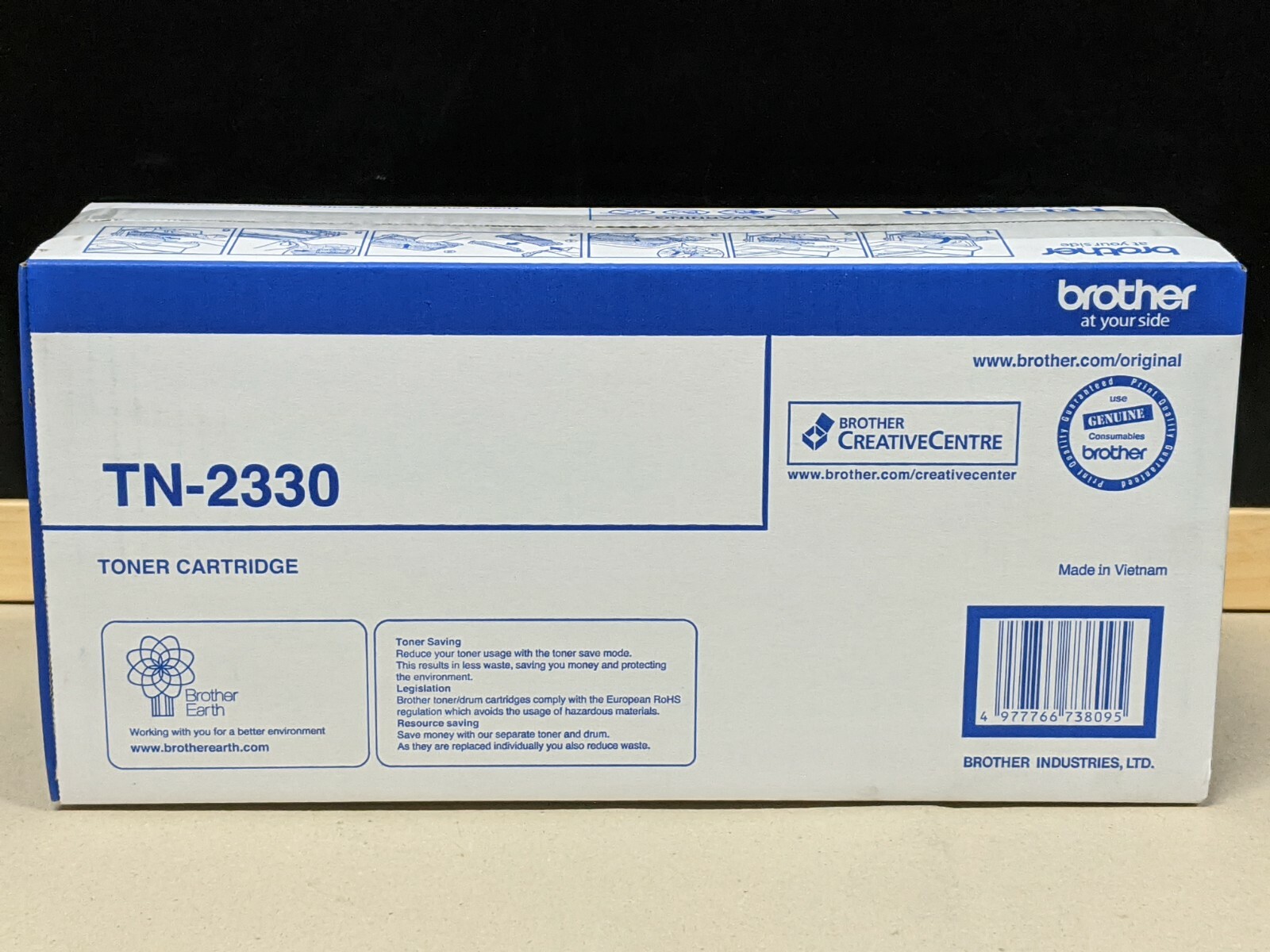 Brother GENUINE TN-2330 2330 Black Toner Cartridge Yields 1,200 Pages ...