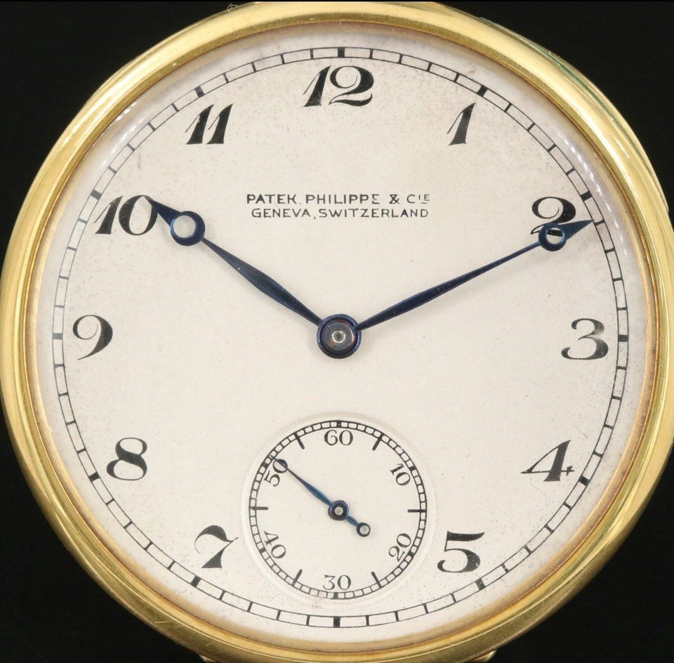 Antique Patek Philippe & Cie 18k Open Face Pocket Watch Heinz Co ...