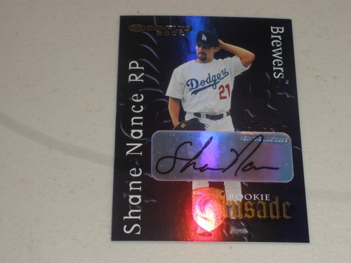 2002 Donruss Rookie Crusade Autograph Auto #40 Shane Nance 322/500 RC | eBay