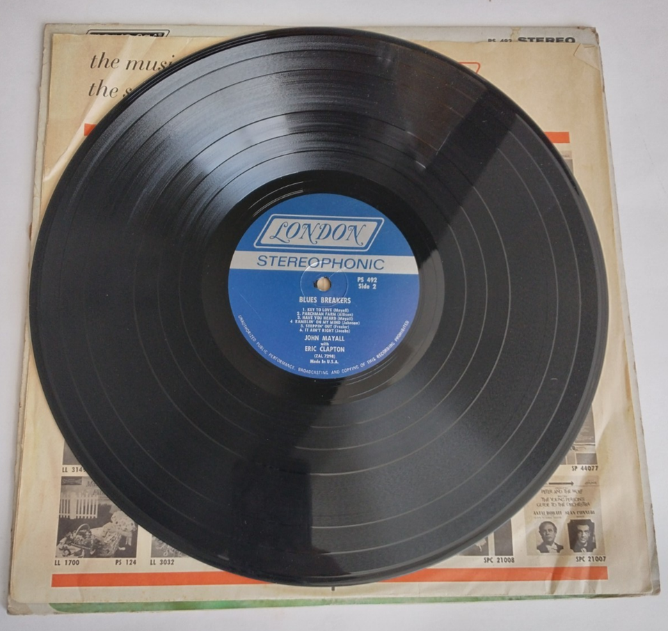 John Mayall With Eric Clapton – Blues Breakers 12" Vinyl LP Album ...