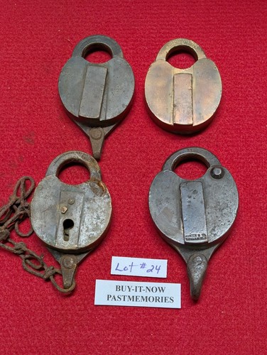 4 PADLOCKS-ROMER, BOHANNAN, CLIMAX, OLD VINTAGE LOCK LOT #24 | eBay