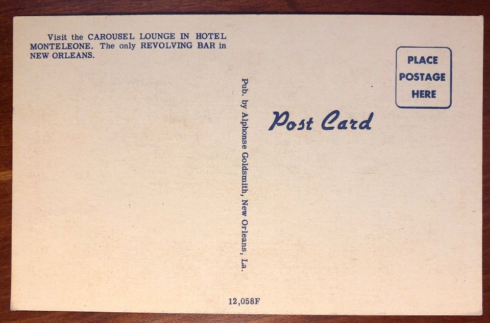 Carousel Lounge in Hotel Monteleone New Orleans La Louisiana linen ...