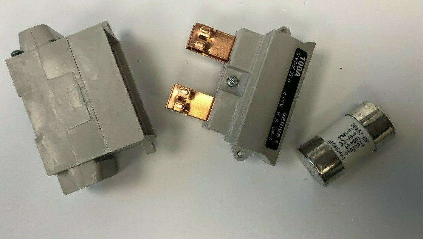 Henley Mains House Service Cut Out Fuse Carrier & Base 100AMP Rated ...
