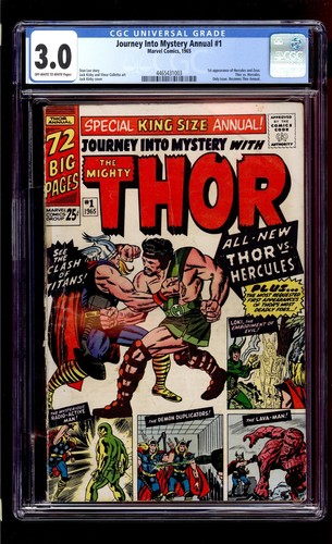 Journey into Mystery Annual #1 1965 CGC 3.0 GD/VG OW/W High Definition ...