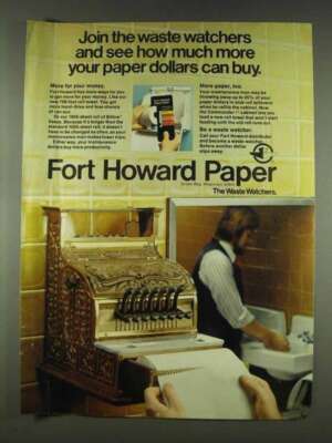 1978 Fort Howard Paper Ad - Join Waste Watchers | eBay