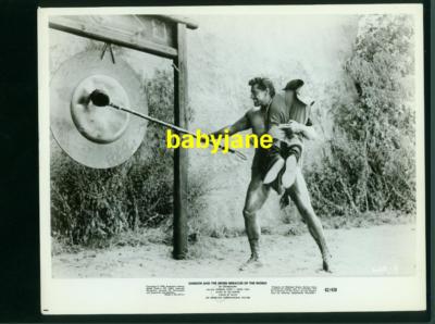 GORDON SCOTT VINTAGE 8x10 PHOTO GLADIATOR HITS GONG 1962 SAMSON & THE 7 ...