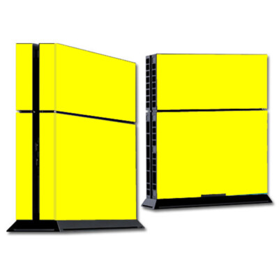 PS4 Playstation console skins decals wrap - Bright Yellow | eBay