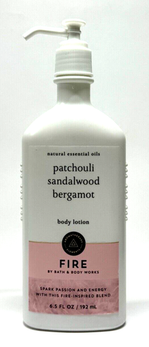 NEW 1 BATH & BODY WORKS AROMATHERAPY FIRE ESSENTIAL OIL BODY LOTION 6.5 ...