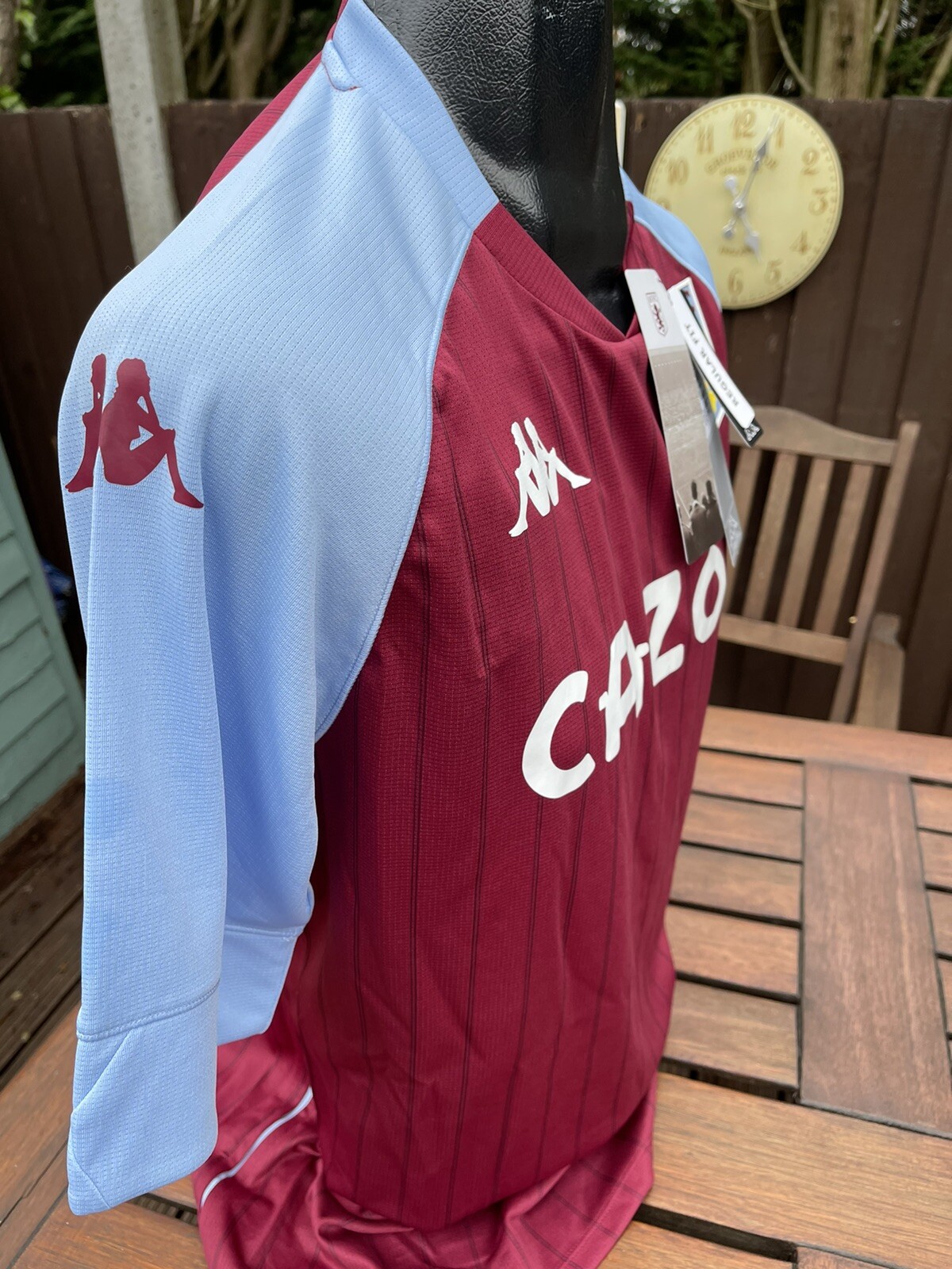 Aston Villa Home Shirt 2020 Kappa Size XXL AVFC Retro Genuine Brand New ...