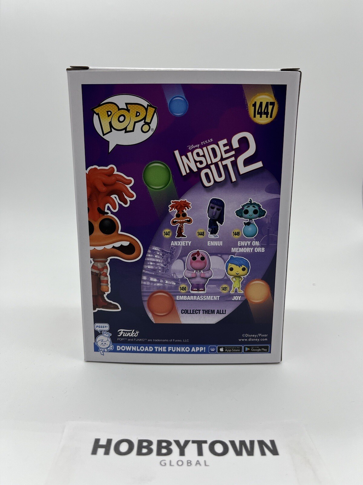 Inside Out 2 Anxiety POP Vinyl Figure #1447 Funko Disney Pixar for sale ...