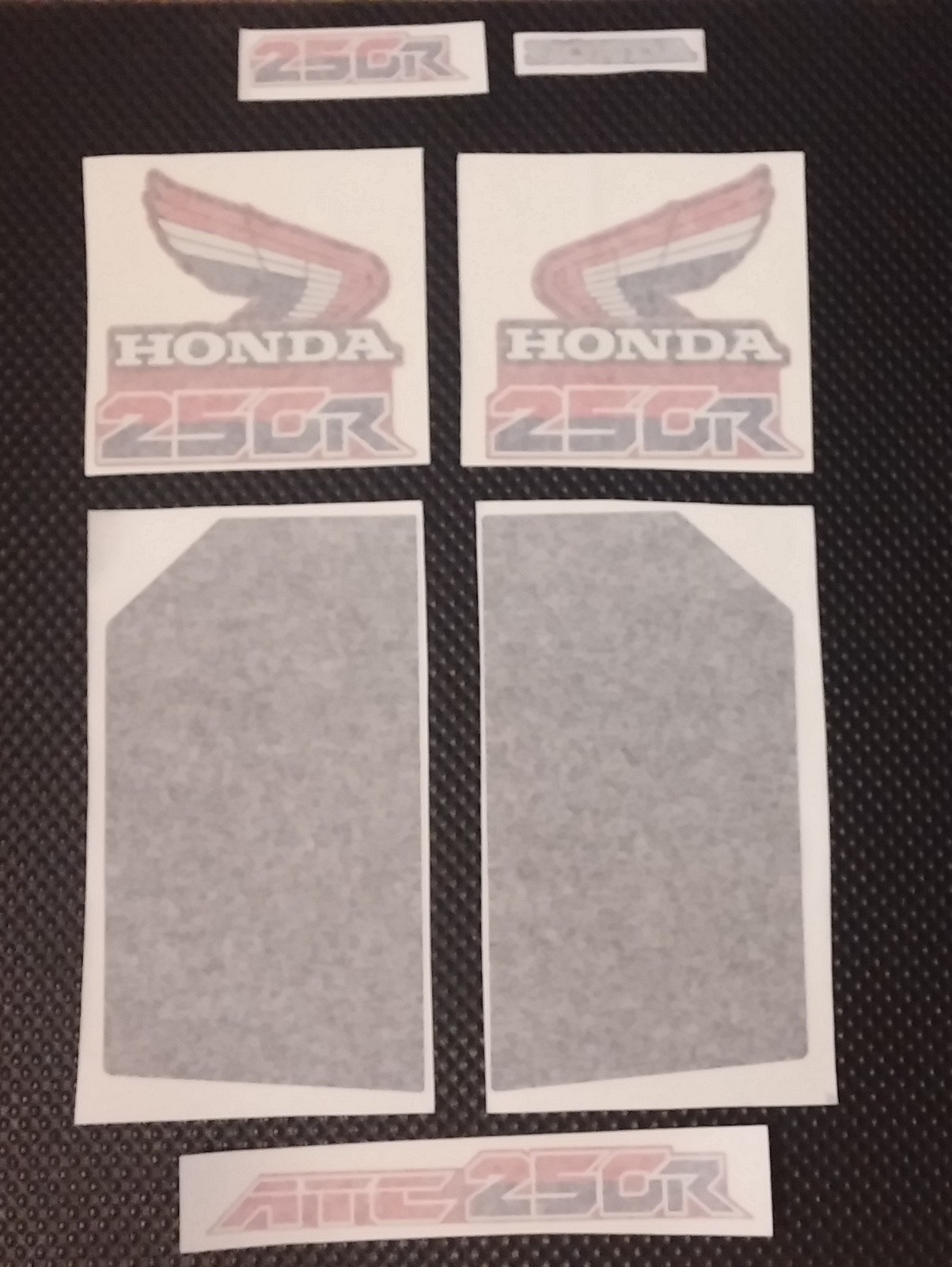 1986 Honda ATC250R 86 ATC 250R 3 Wheeler Decal Kit Includes Seven ...