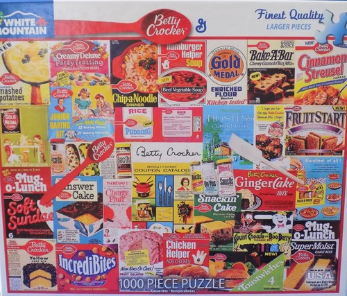 White Mountain Puzzles BETTY CROCKER General Mills 1000pc Jigsaw Puzzle ...