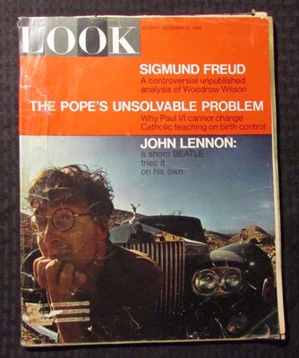 1966 LOOK Magazine Dec 13 G/VG 3.0 BEATLES John Lennon | eBay