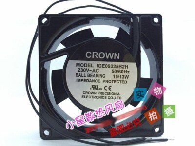 CROWN Fan 9225 9CM IGE09225B2H 230V 15/13W AC Fan | eBay