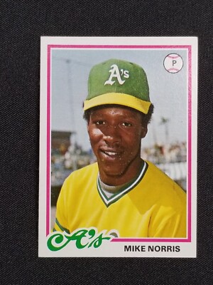 1978 Topps Baseball #434 "Mike Norris" Pitcher Oakland A's NM/MT | eBay