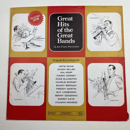 Great Hits of the Great Bands Glenn Miller, Tommy Dorsey 33 RPM Vinyl ...