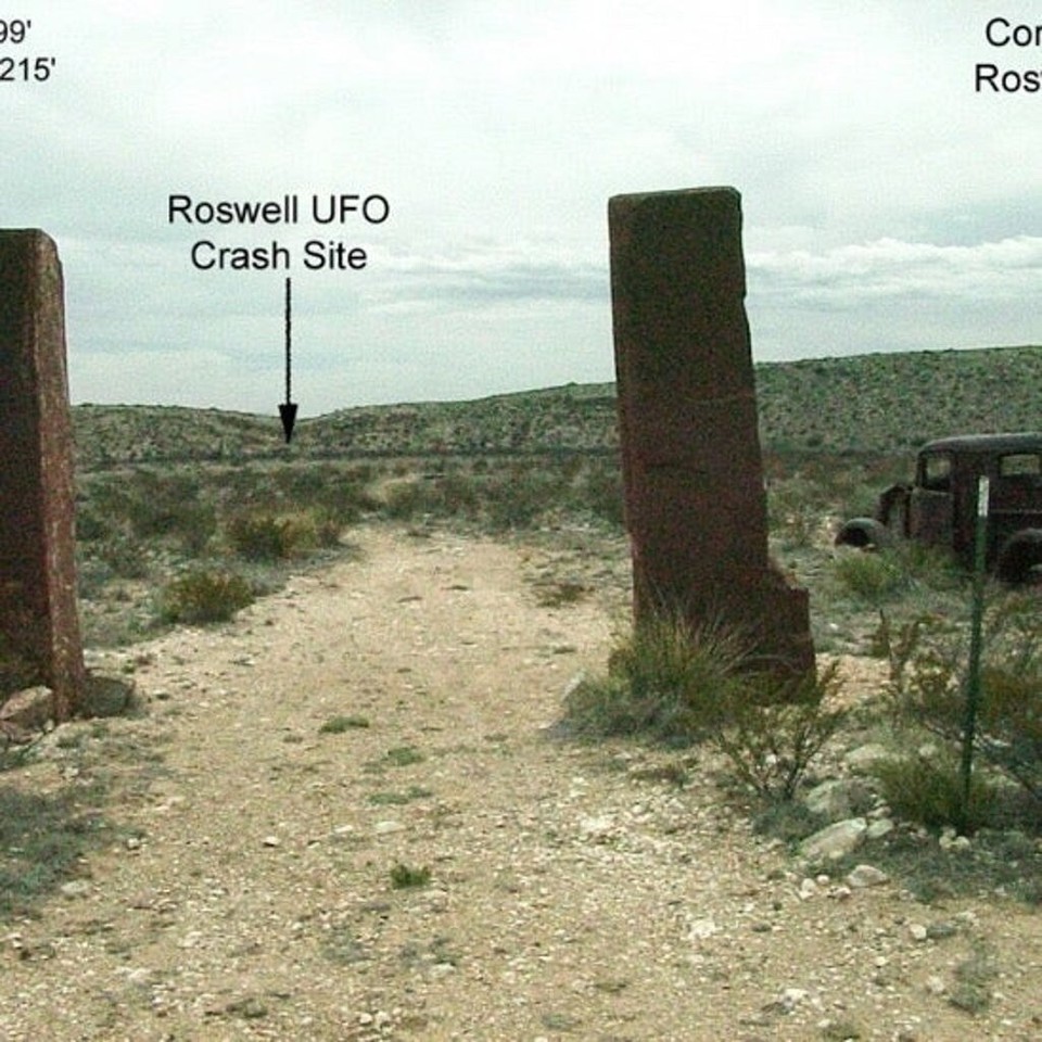 AUTHENTIC UFO ALIEN SPACE SHIP CRASH SITE SOIL NEAR CORONA NM -JULY ...