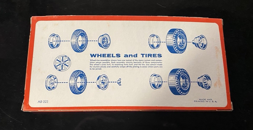 AMT Vintage Custom Competition Wheels&Tires Package #1 No.3001 Unopened ...