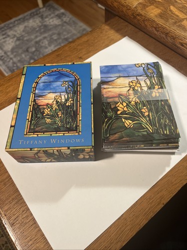 Tiffany Windows 19 Note Cards & 20 Envelopes Blank Greeting Charles ...