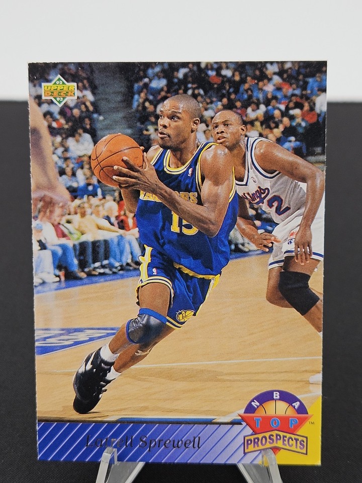 1992-93 Upper Deck #463 Latrell Sprewell Top Prospects RC Golden State ...