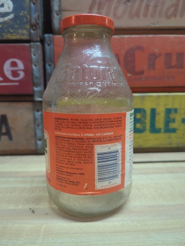 1985 Gatorade Orange Drink Bottle, Glass, Paper Label | eBay